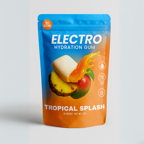 ElectroGum™ | Fast-Acting Electrolyte Chewing Gum for Hydration