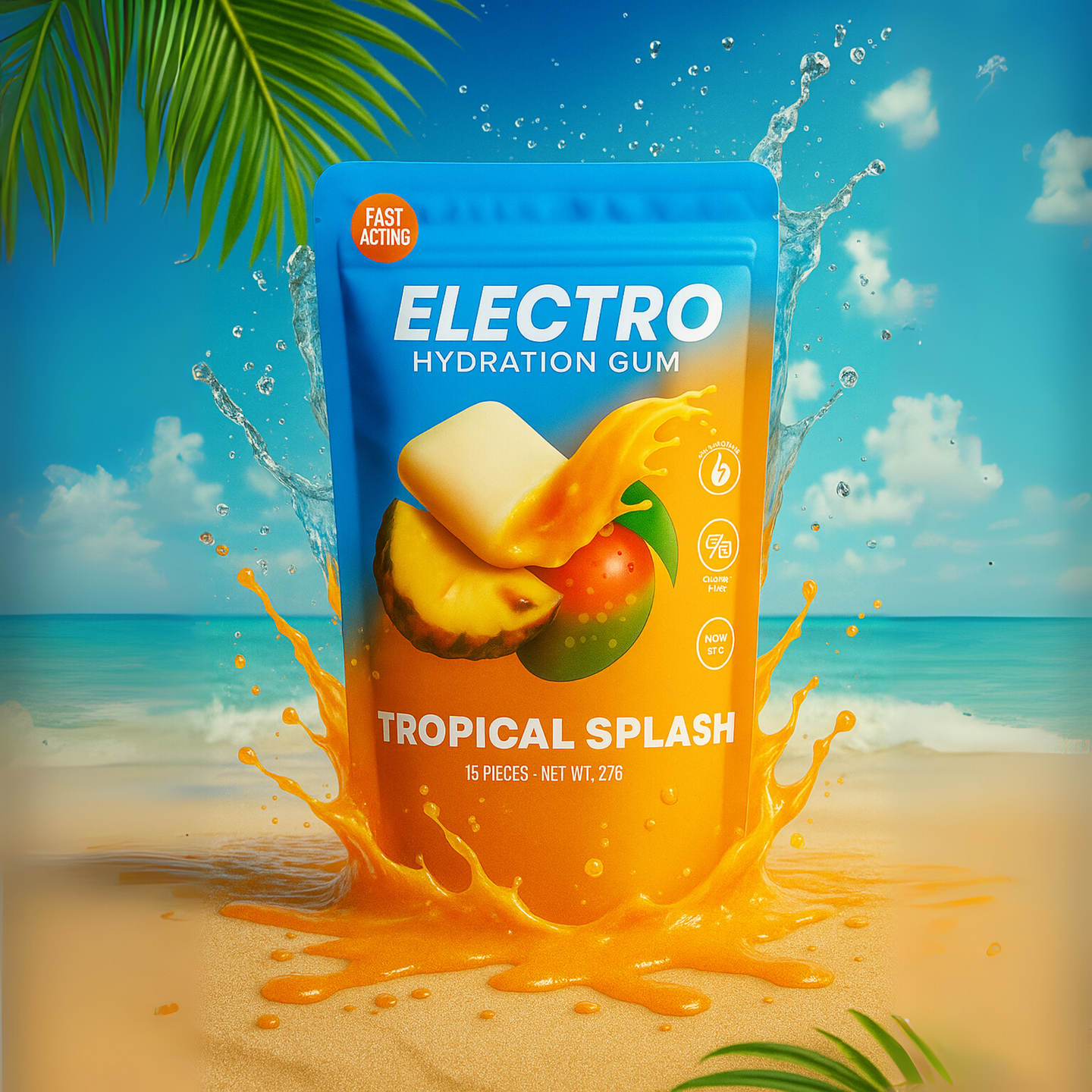 ElectroGum™ | Fast-Acting Electrolyte Chewing Gum for Hydration